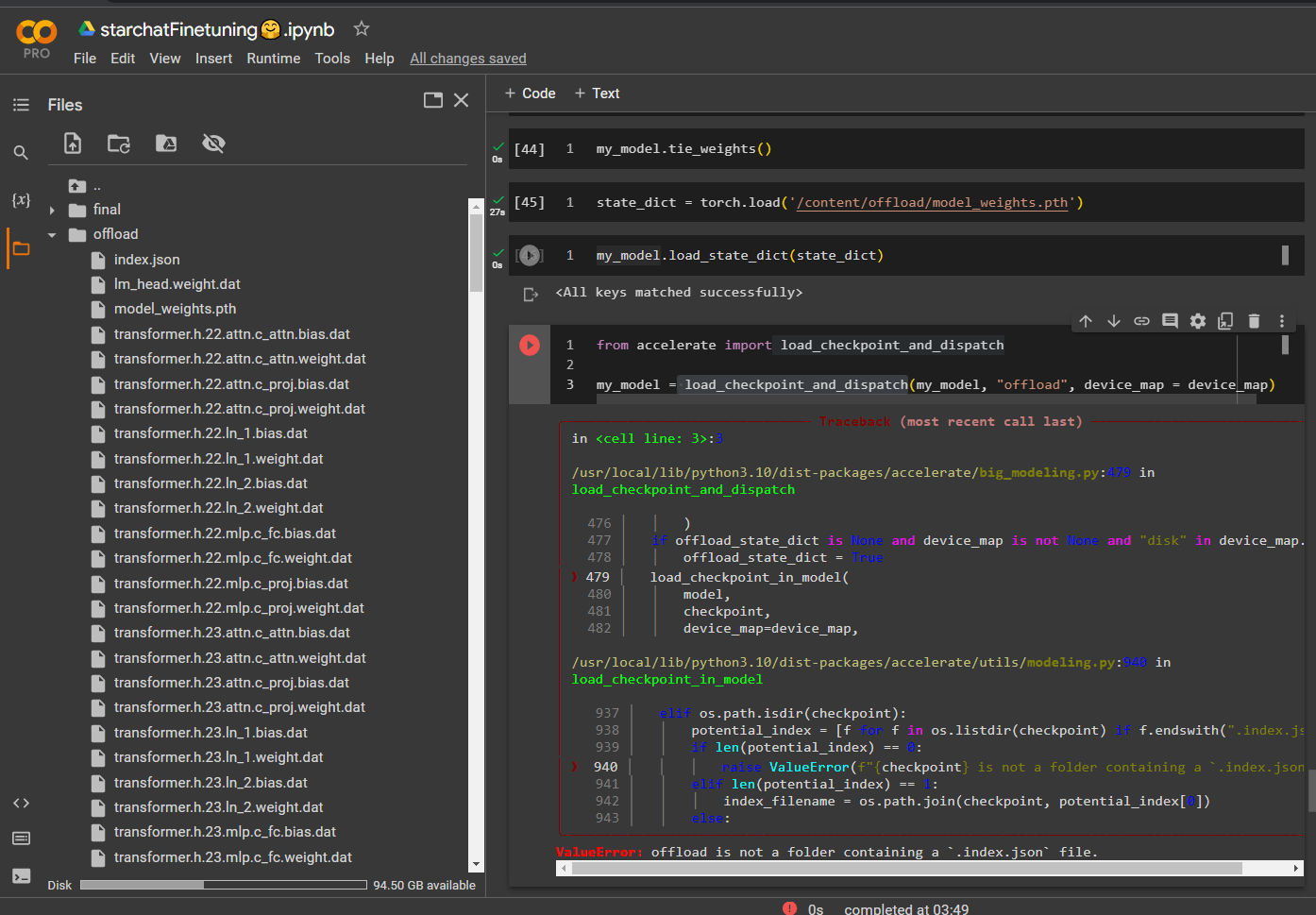 Getting ValueError: model.shared.weight doesn't have any device set in running a M2M100's-12B ...