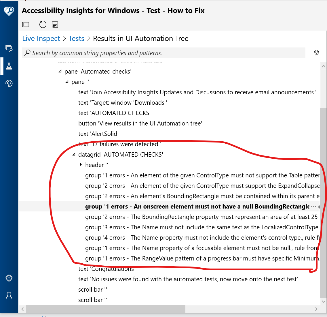 Bug Checkboxes In Automated Checks Do Not Affect Screenshot Highlighting On First Load · Issue