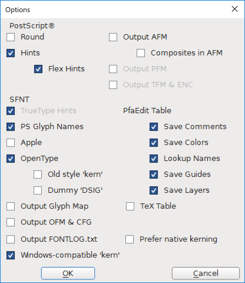 Implement FontForge’s PfEd table · Issue #464 · fonttools/fonttools · GitHub
