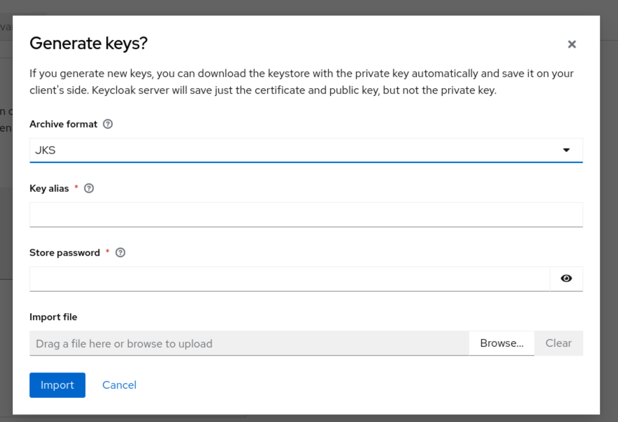 Hows does a client communicate public Key to Keycloak that will be used to verify signed and ...