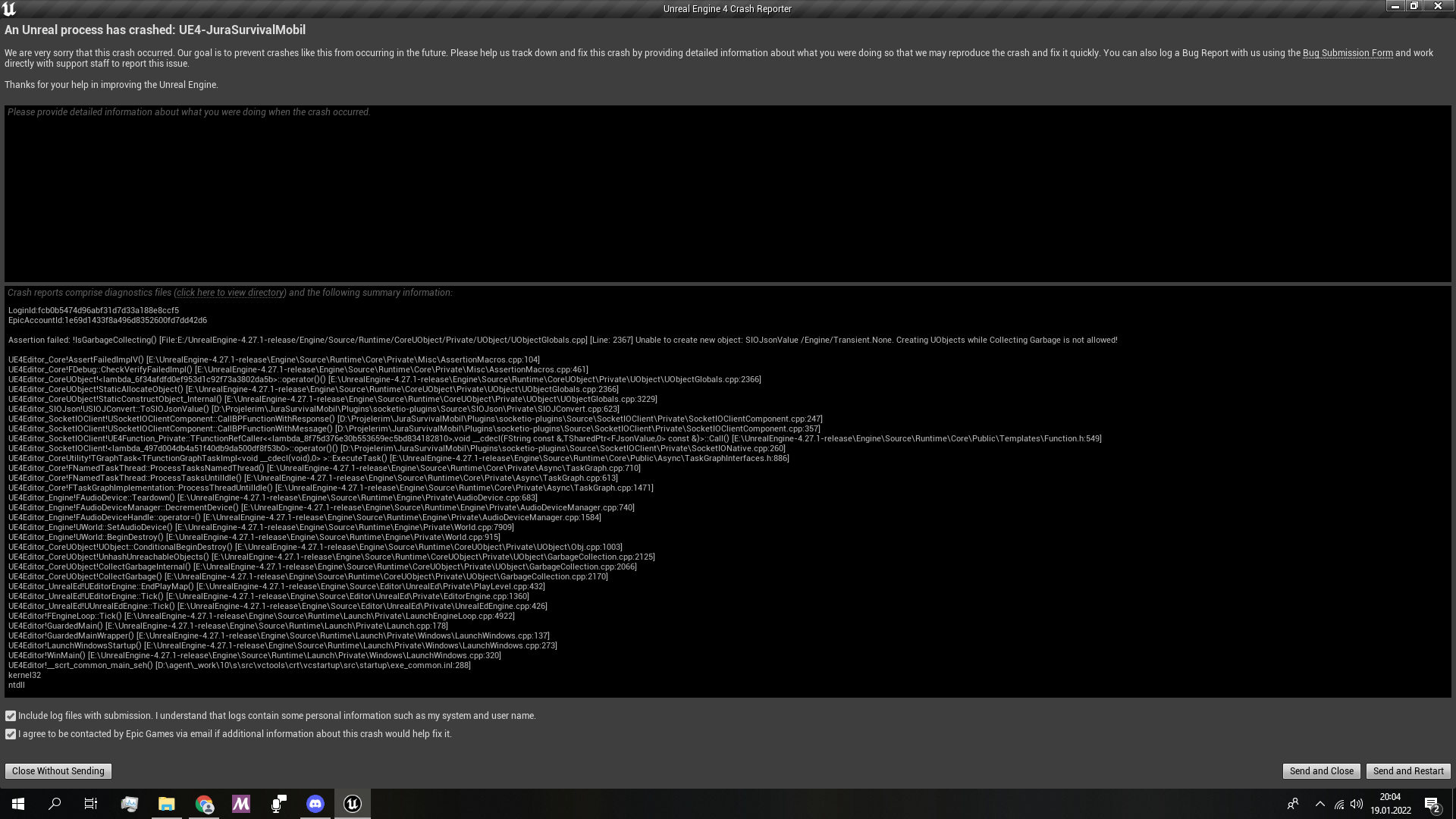 Engine crashes after closing project · Issue #300 · getnamo/SocketIOClient-Unreal · GitHub