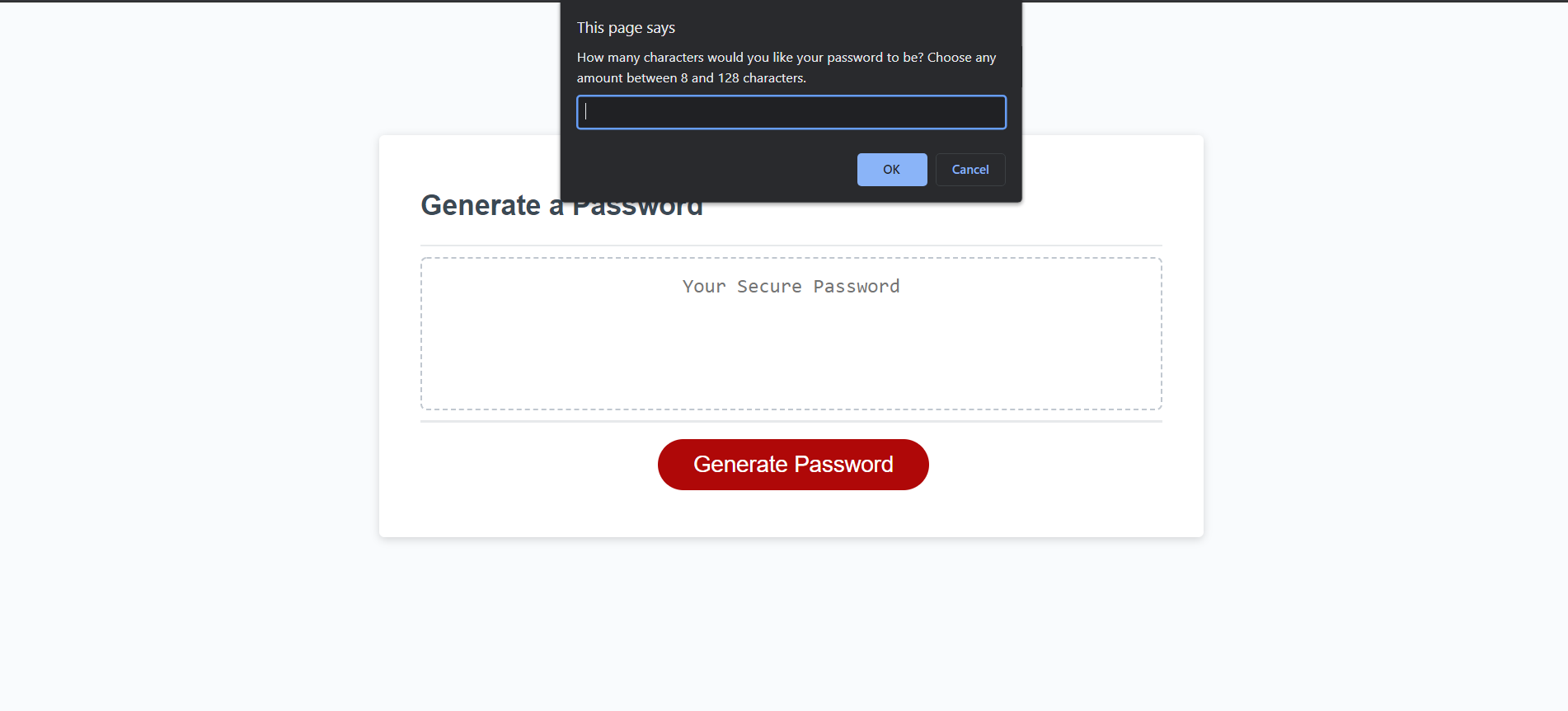 GitHub - justjoshua1292/Password-Generator: Assignment 3 - Password Generator