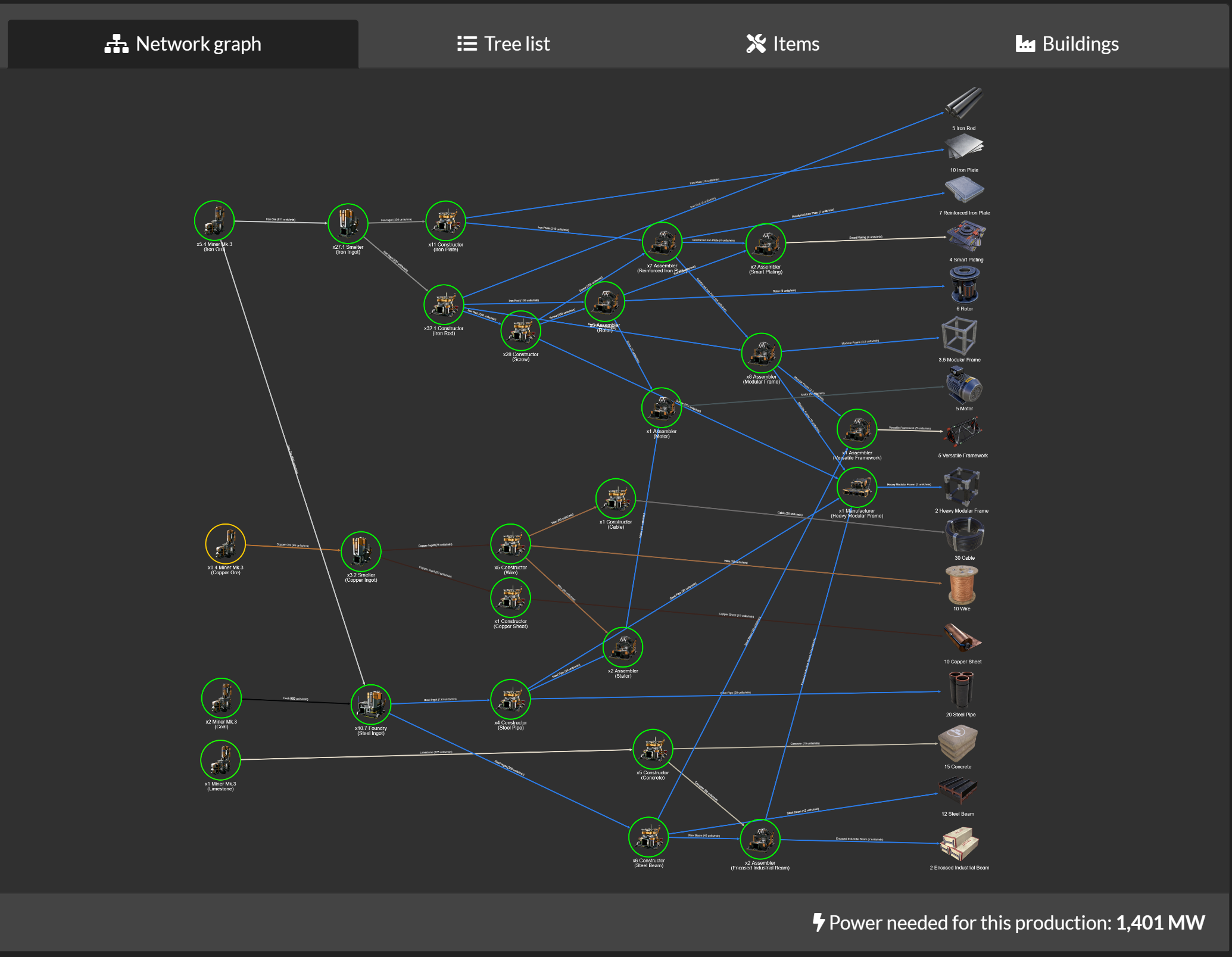 V2 - Starting factory to Tier 2 · Issue #15 · samsmithnz/SatisfactoryPlanning · GitHub