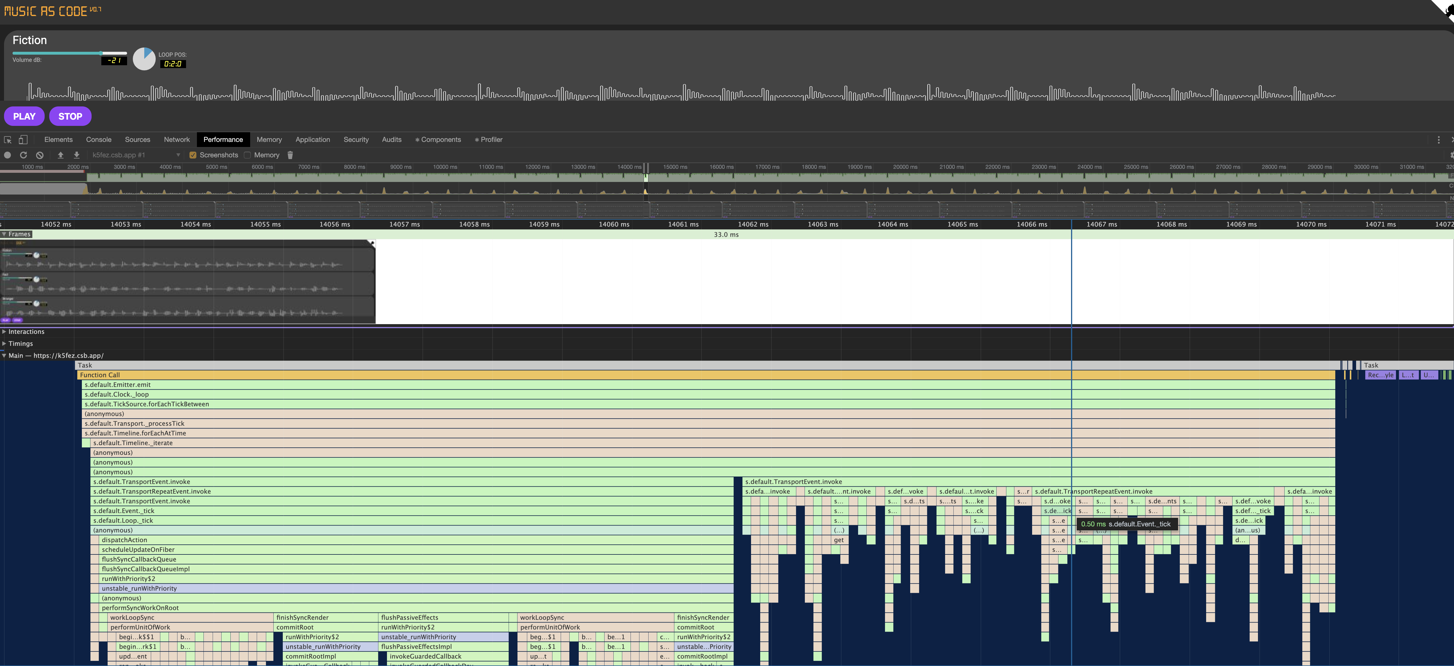 Tone.js: Transport + Players. Events go out of sync after 25-50 ...