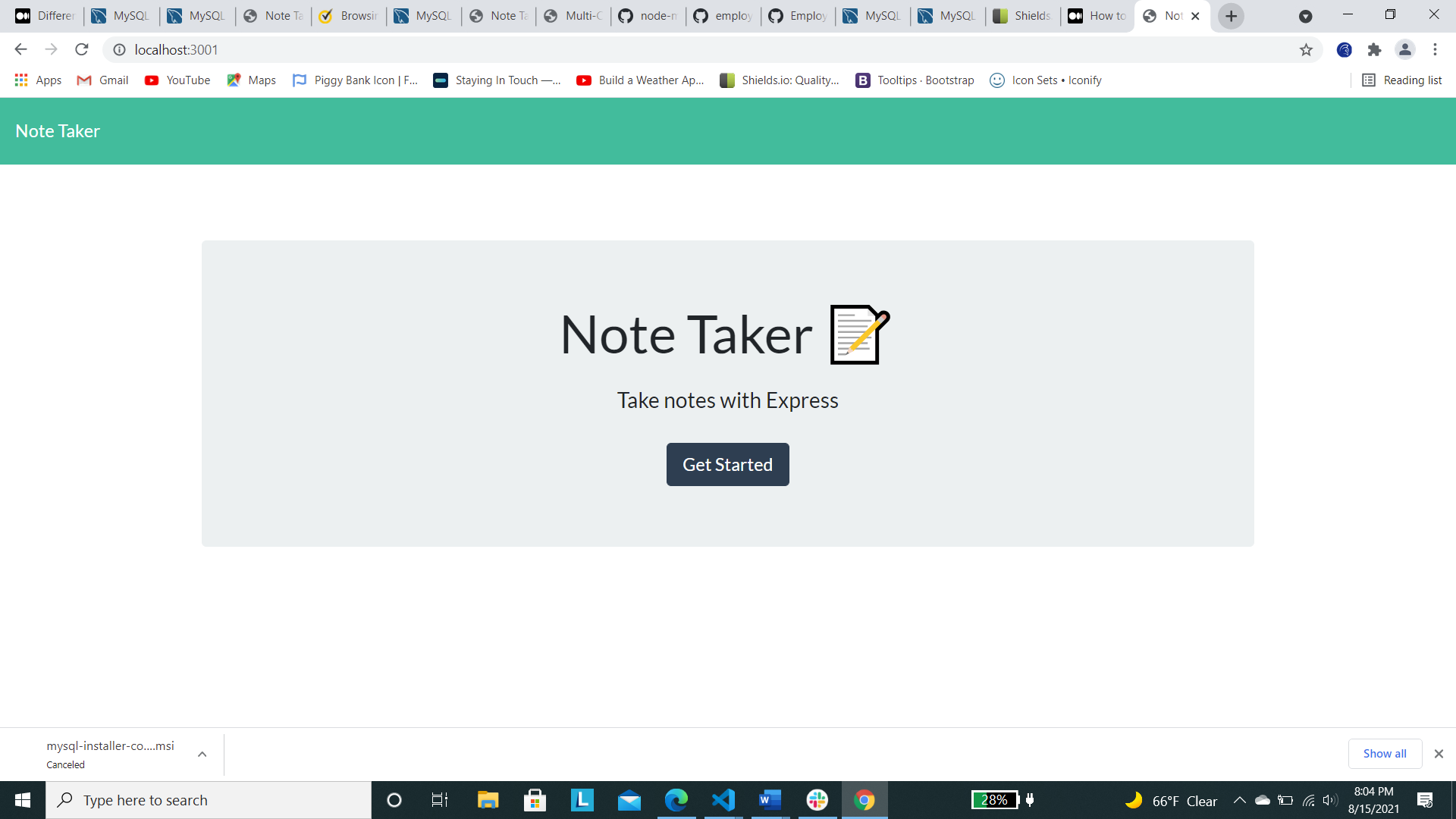 GitHub - Patrena94/Note-Taker-Express