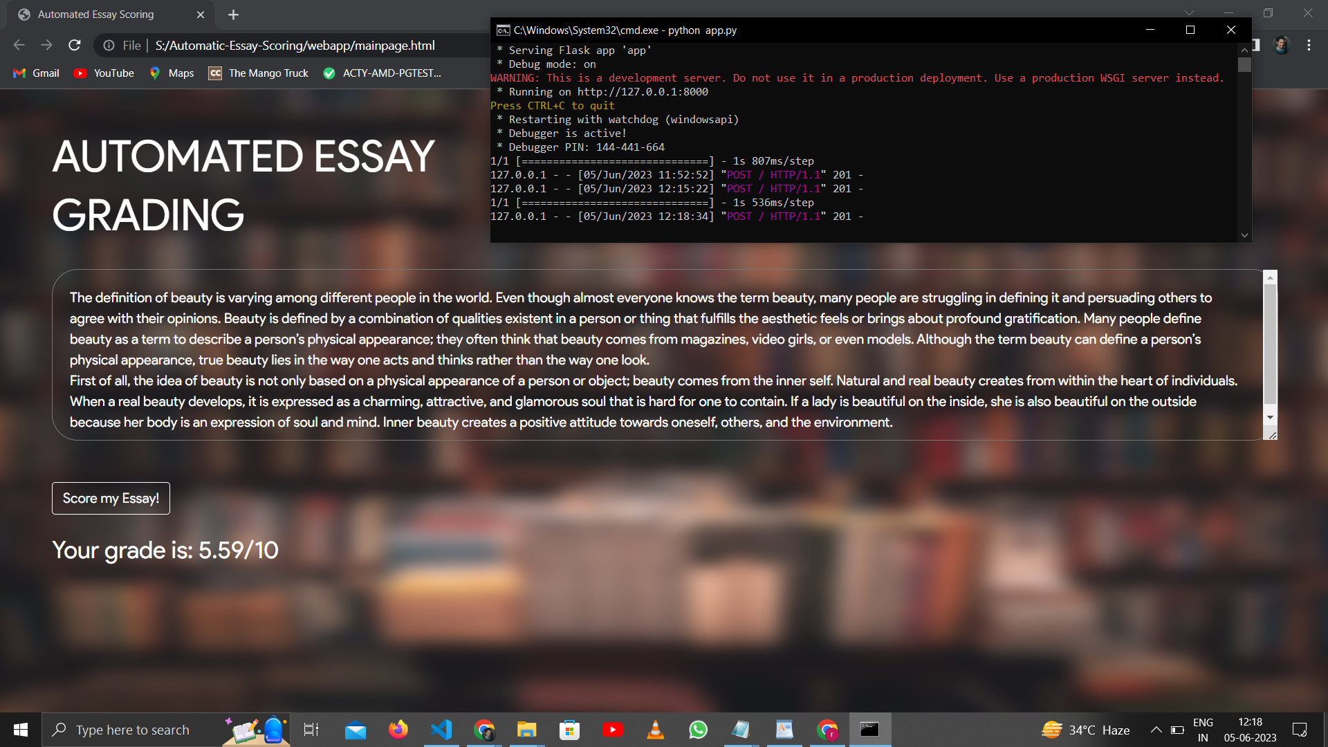 GitHub - Satvik77/Final_Year_Project: It is an Automated-Essay-Grading ...