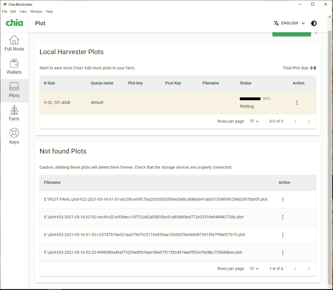 My plot is not detecting [BUG] · Issue #5174 · Chia-Network/chia-blockchain · GitHub