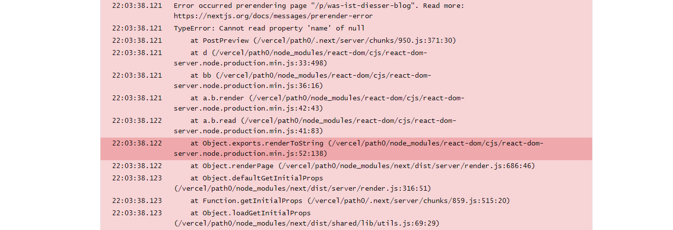 TypeError: Cannot read property 'name' of null · vercel next.js · Discussion #33036 · GitHub