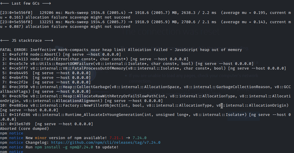 OOM after upgraded to v4.4.1 · Issue #356 · mitre-attack/attack-navigator · GitHub
