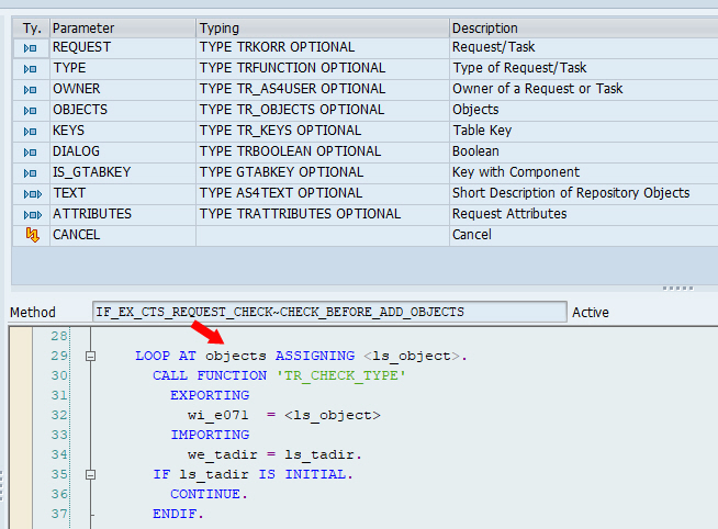 Syntax check - Interface IF_EX_CTS_REQUEST_CHECK unknown · Issue #2812 · abaplint/abaplint · GitHub