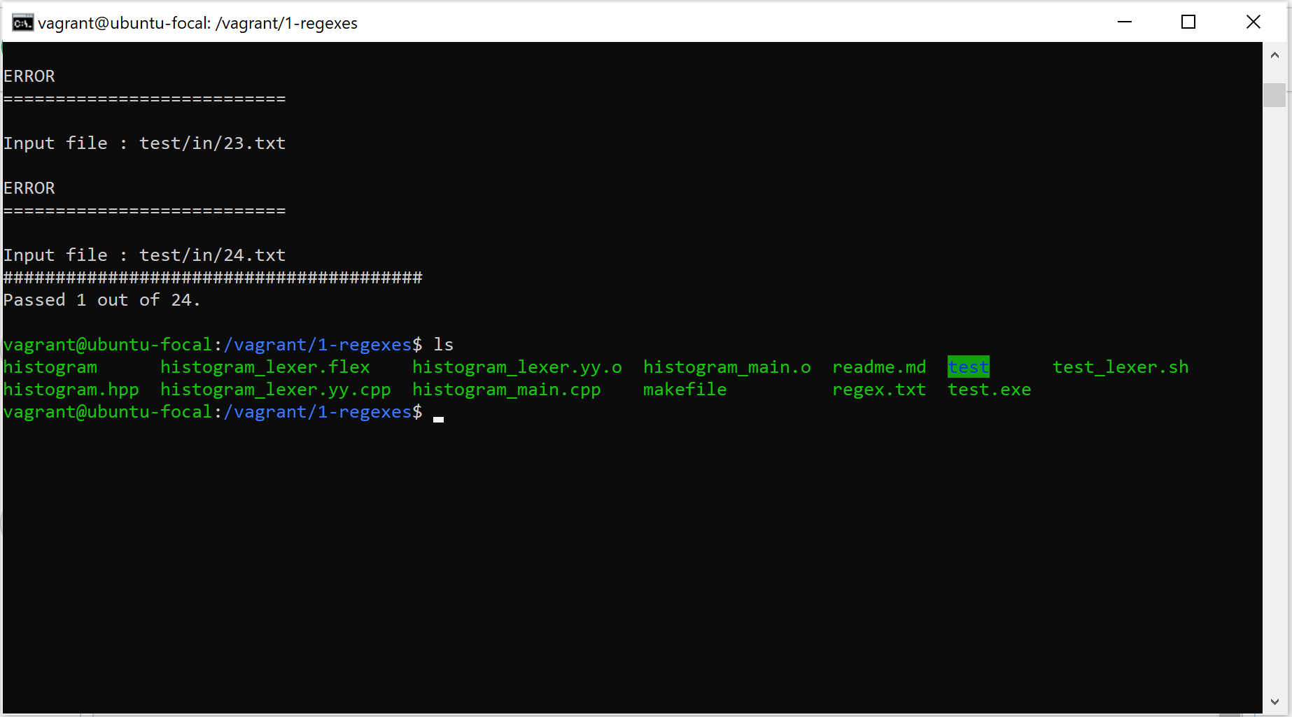 Testing on Vagrant · Issue #43 · LangProc/langproc-2021-lab · GitHub