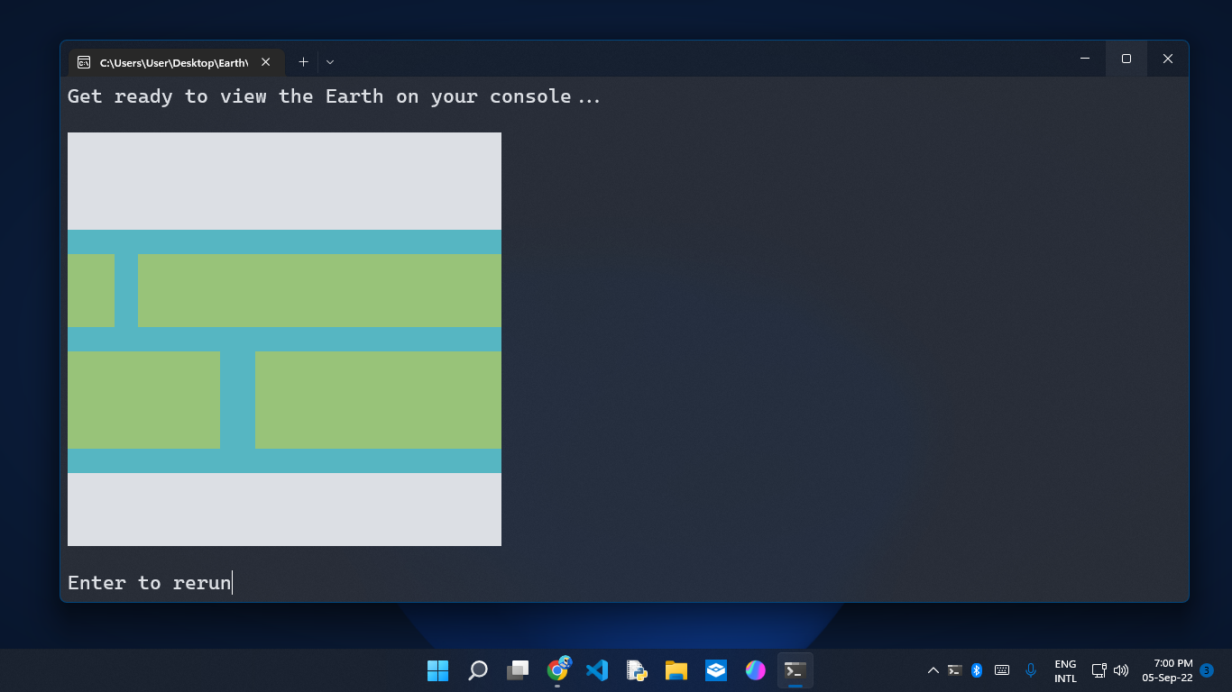 GitHub - JothaM123/pyearth: A console application that displays the Earth