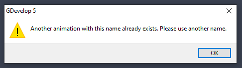[BUG] Names of animations and mouse clicks · Issue #3845 · 4ian/GDevelop · GitHub
