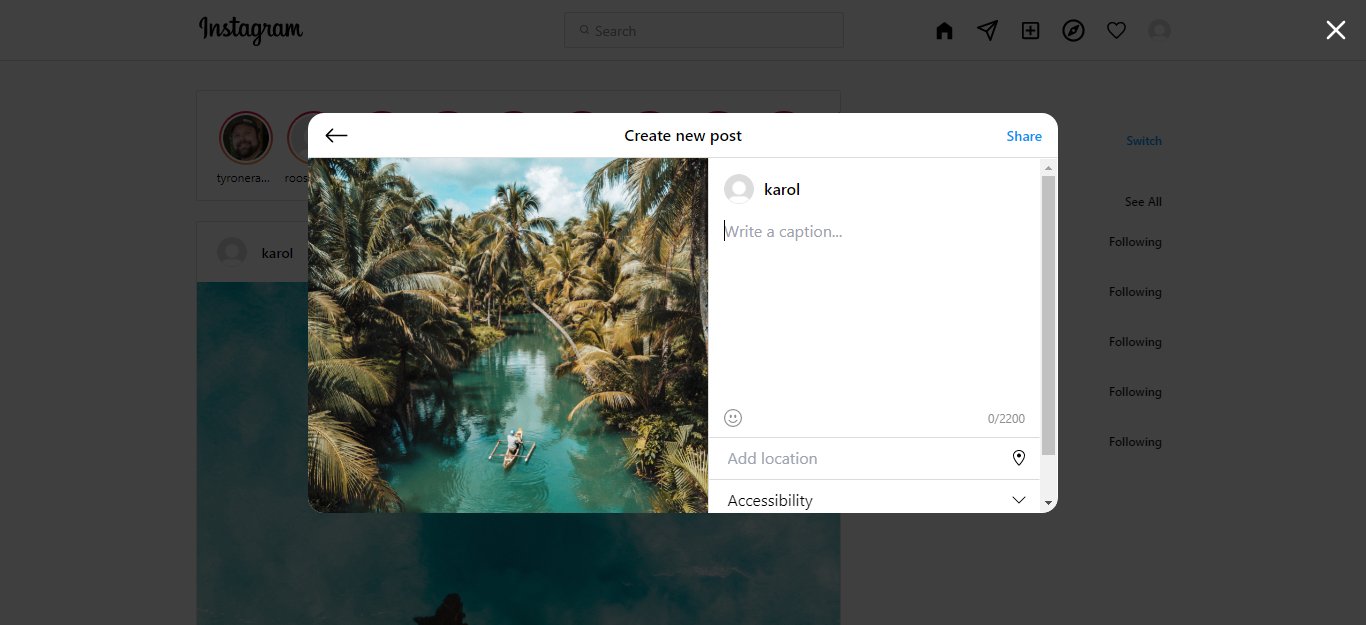 GitHub - xKarol/instagram-clone