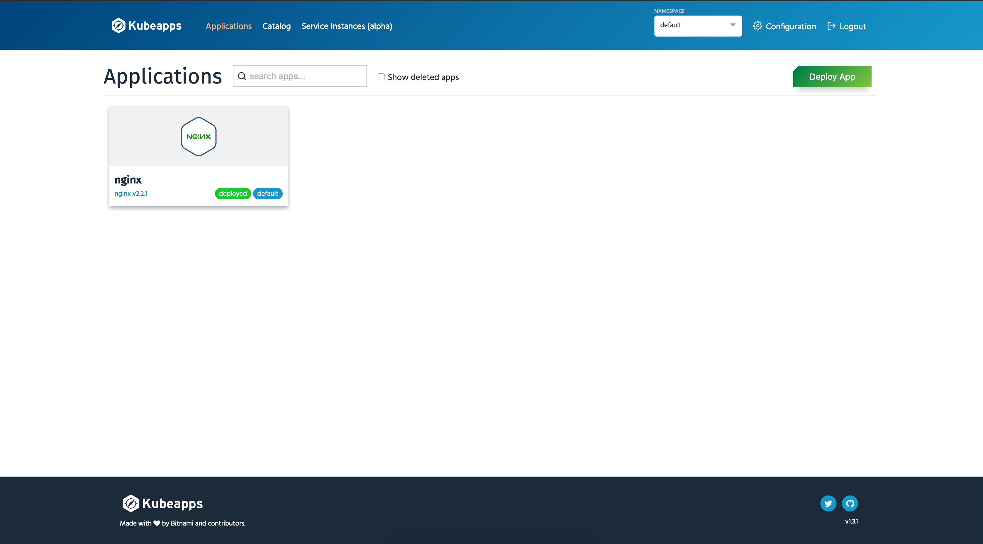 Kubeapps Dashboard Showing Wrong Status In Multi Cluster Kubernetes Env