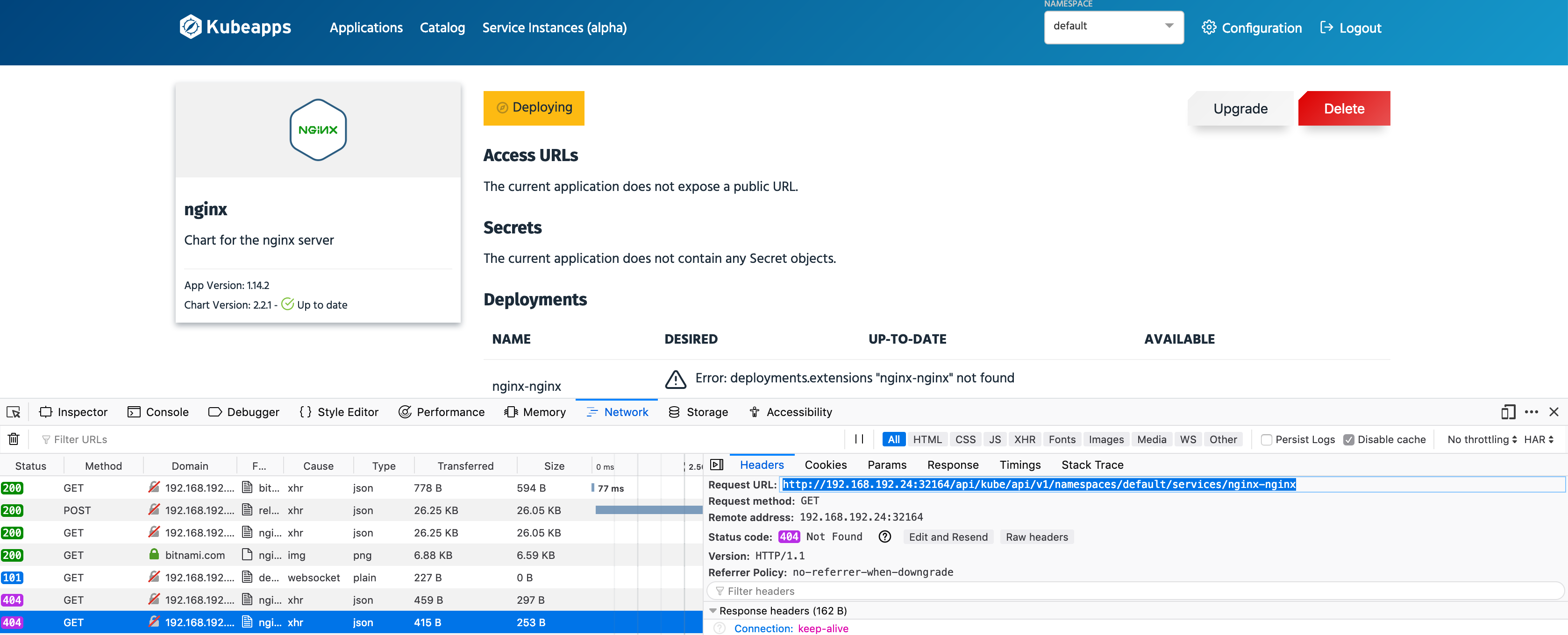 Kubeapps Dashboard Showing Wrong Status In Multi Cluster Kubernetes Env