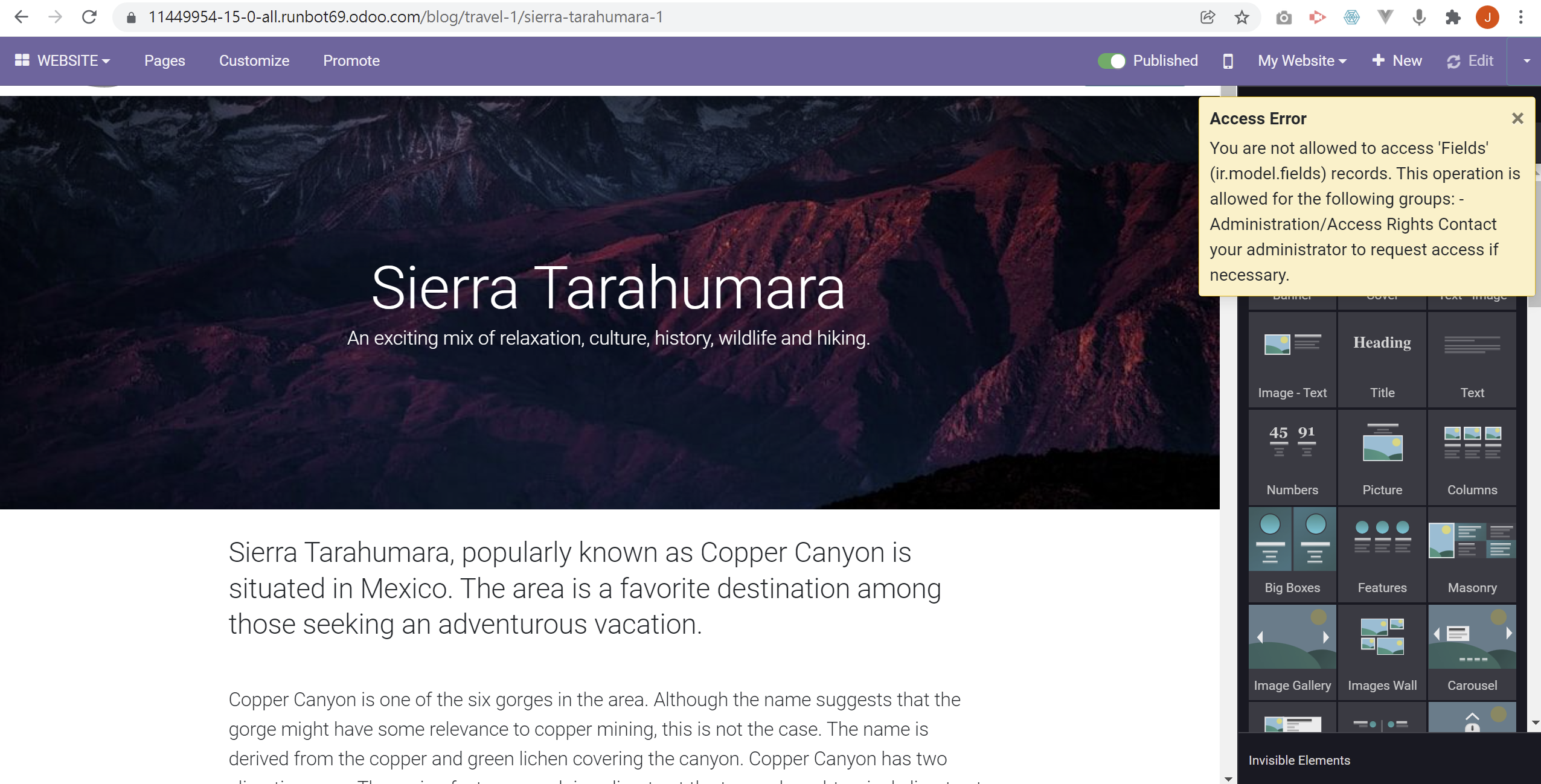 [15] Non Admin User Cannot Edit Blog Post · Issue 80948 · Odoo Odoo · Github