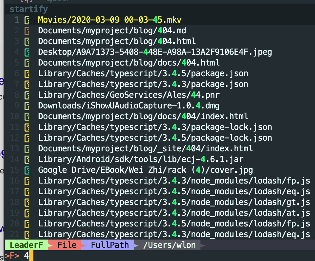搜索列表项前出现乱码 · Issue #578 · Yggdroot/LeaderF · GitHub