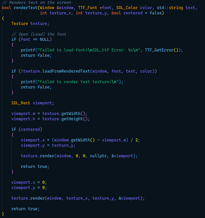 Issue rendering the text that has been read from file into window ...