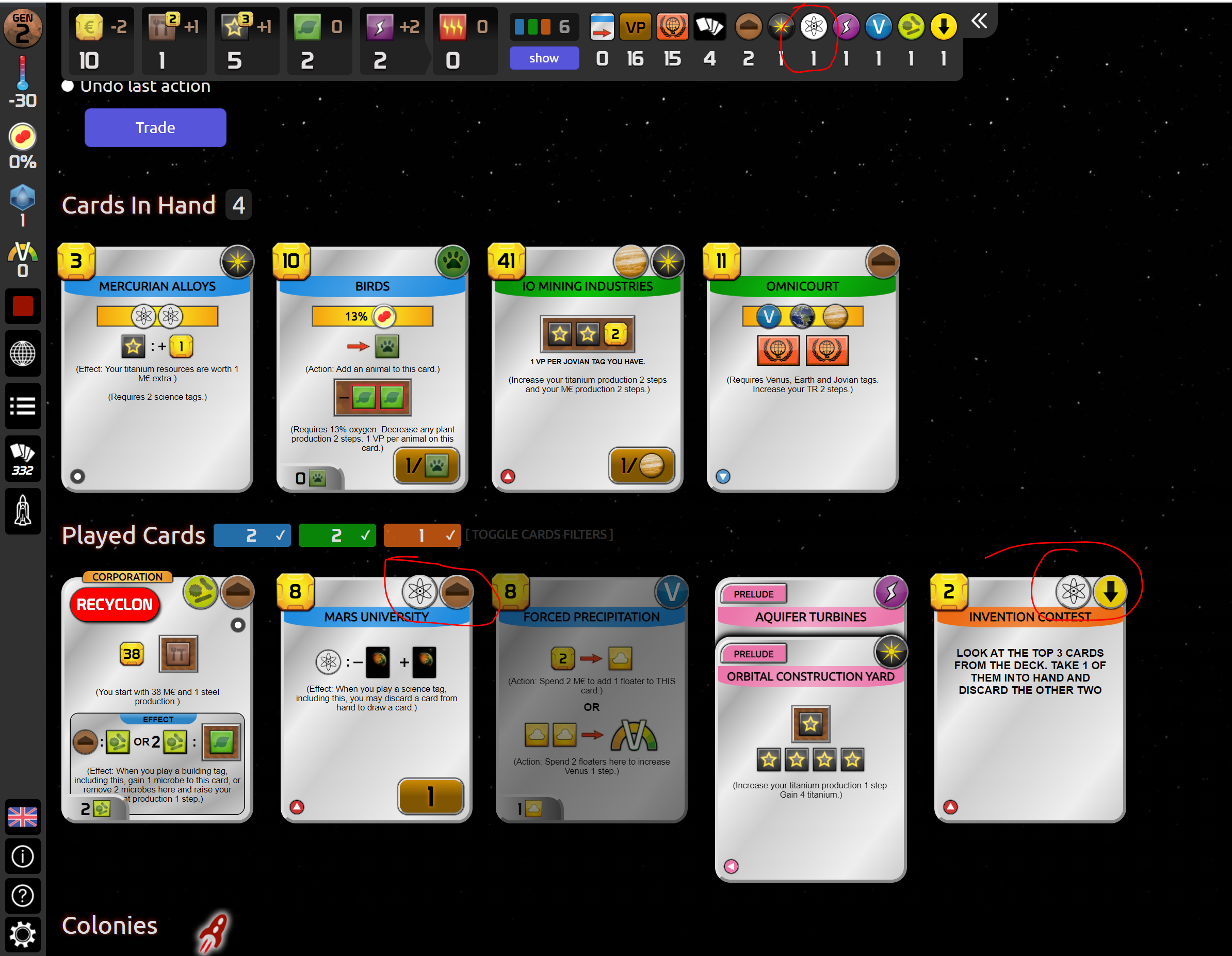 Did not count science tag · Issue #5595 · terraforming-mars ...