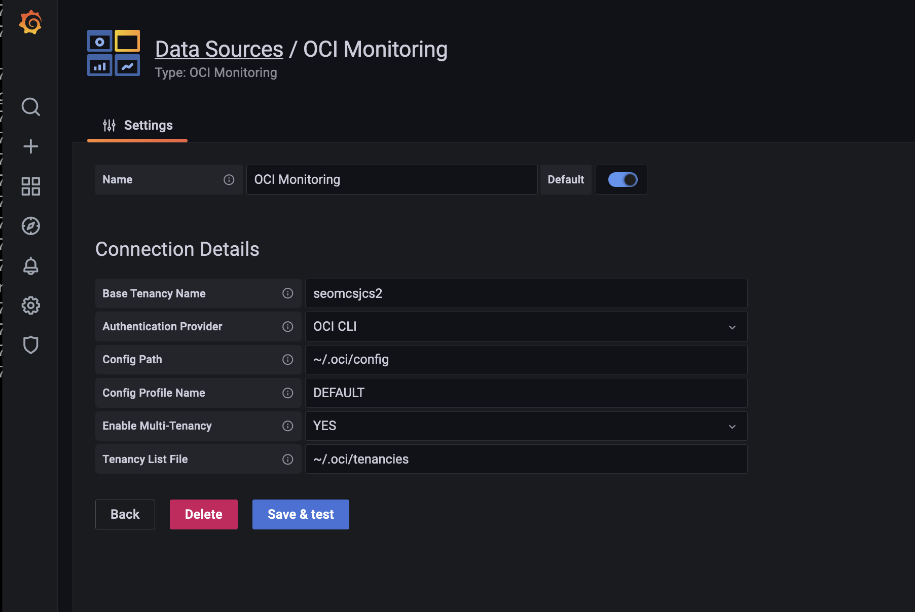 Not Able To Create Multiple Oci Datasources · Issue 100 · Oracle Oci Grafana Metrics · Github