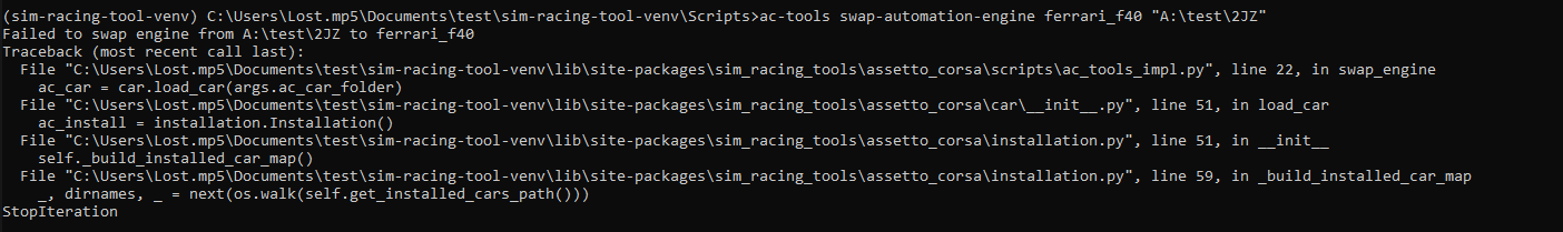 error message · Issue #10 · zephyrj/sim-racing-tools · GitHub
