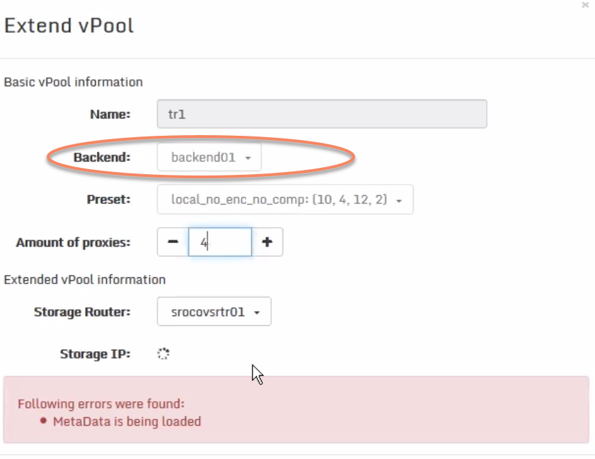 Extend vPool to additional storgae router selects wrong backend in the GUI · Issue #1953 ...