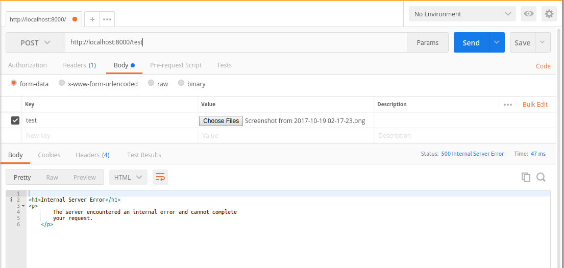 `request.files` is empty on HTTP POST request w/ files. · Issue #995 ...