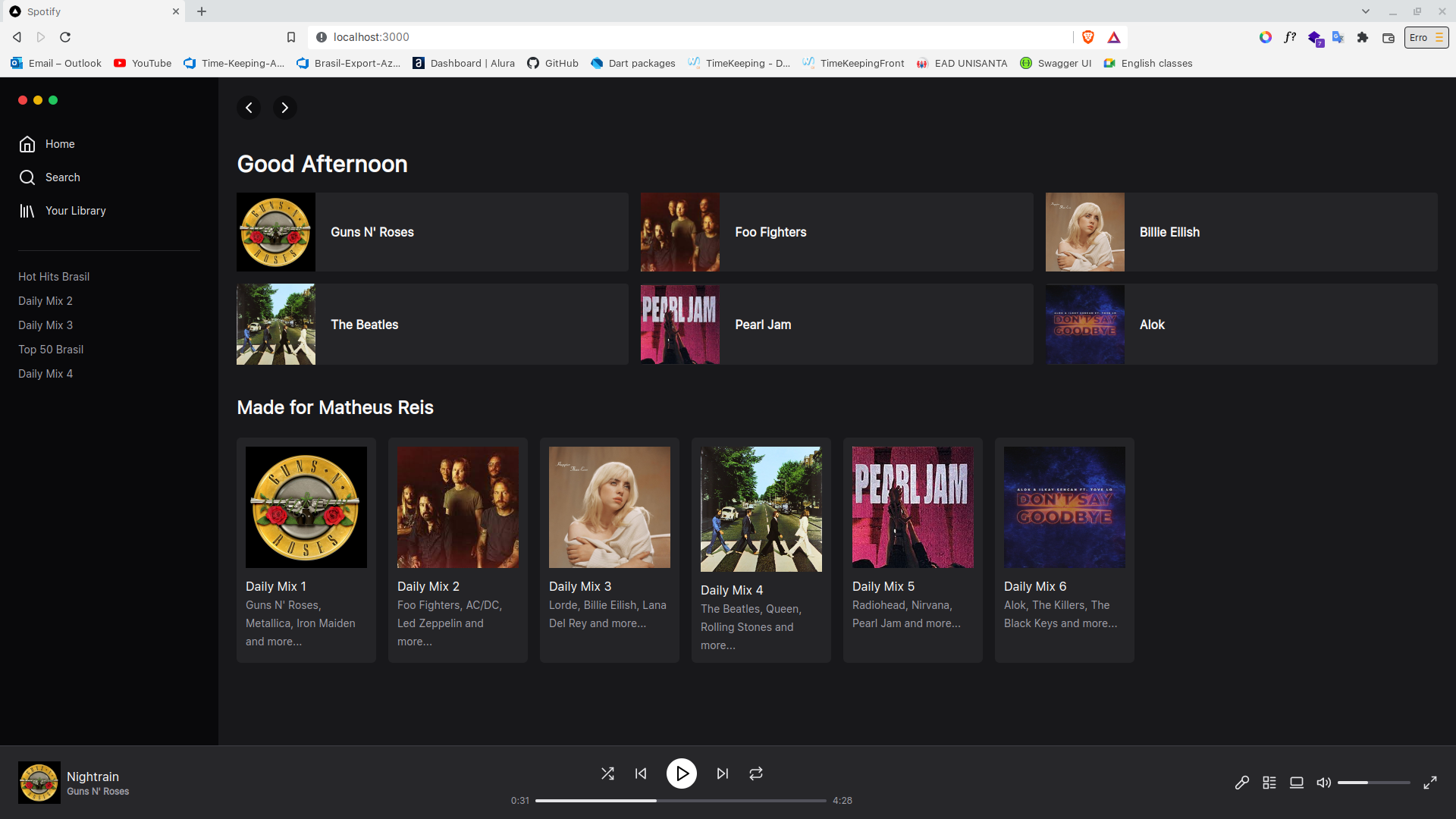GitHub - MatheReis/tailwind-spotify
