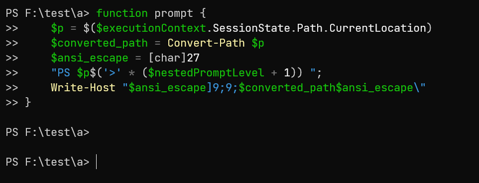 Feature Request: Update default prompt to use OSC 9;9 · Issue #15469 ...
