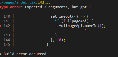 moveTo api requires both section and slide · Issue #405 · alvarotrigo/react-fullpage · GitHub