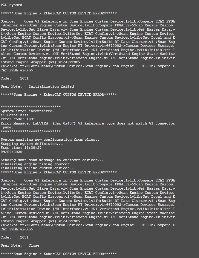 Seecd 20202 On Pharlap Cannot Run Ecat 9145 In Hybrid Mode With Fpga Bitfile · Issue 91 · Ni 0575