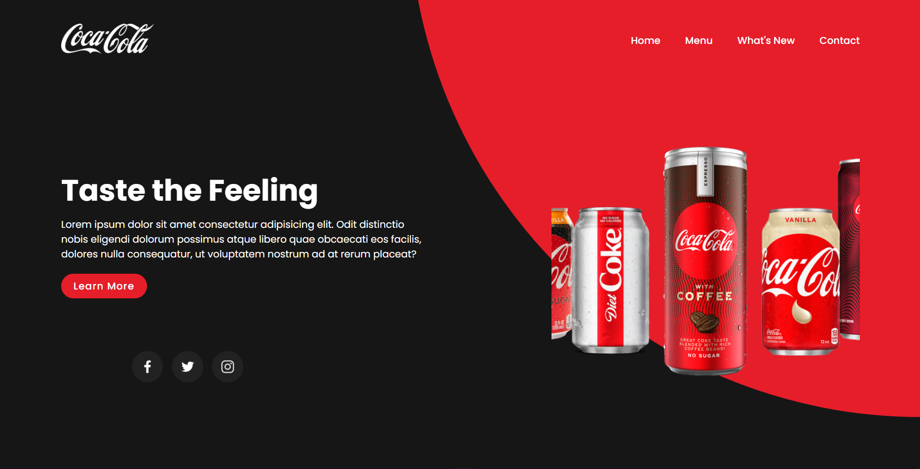 GitHub - TalitaBeneves/Responsive-Website-Design-Coca-Cola