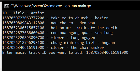 GitHub - ththanhtung/music-management-system-cli