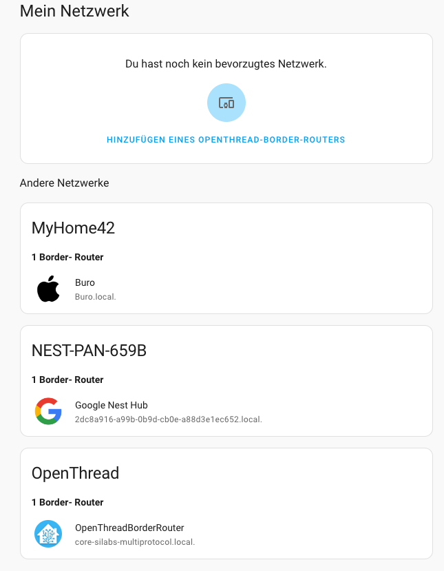 No thread network credentials available · Issue #88670 · home-assistant/core · GitHub