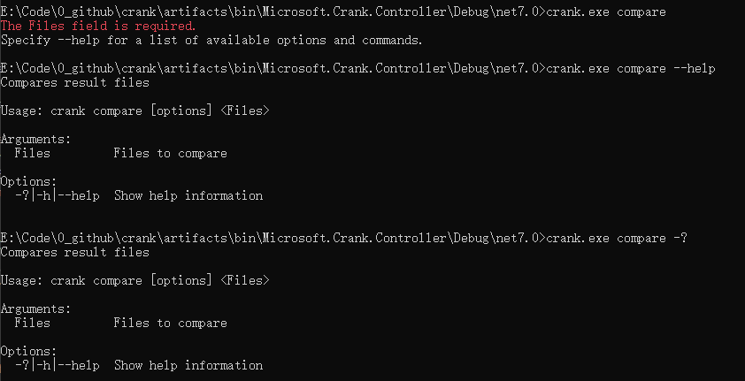 crank's `help` command. · Issue #485 · dotnet/crank · GitHub crank's `help` command. · Issue #485 · dotnet/crank · GitHub