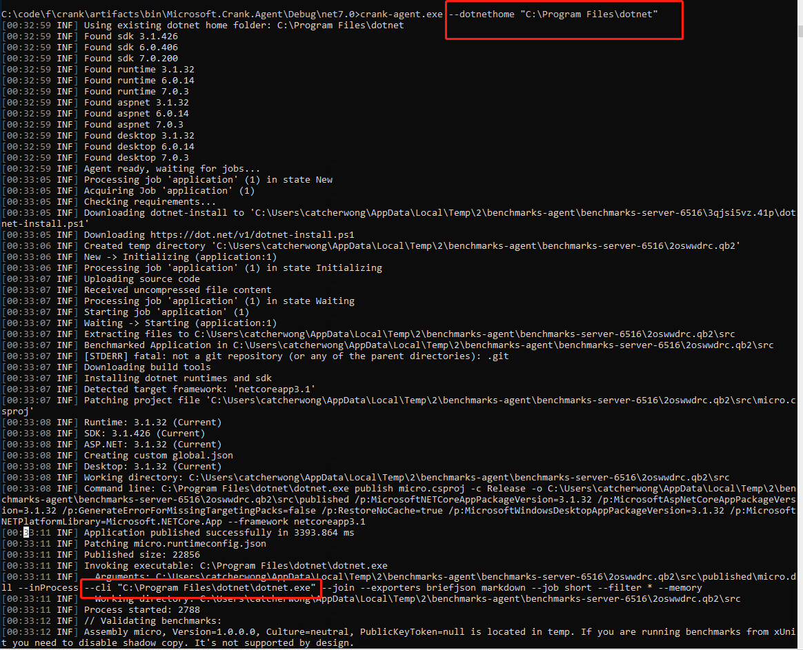Invalid Quoting Of Benchmarkdotnet Arguments When Not Self Contained · Issue 341 · Dotnet Crank