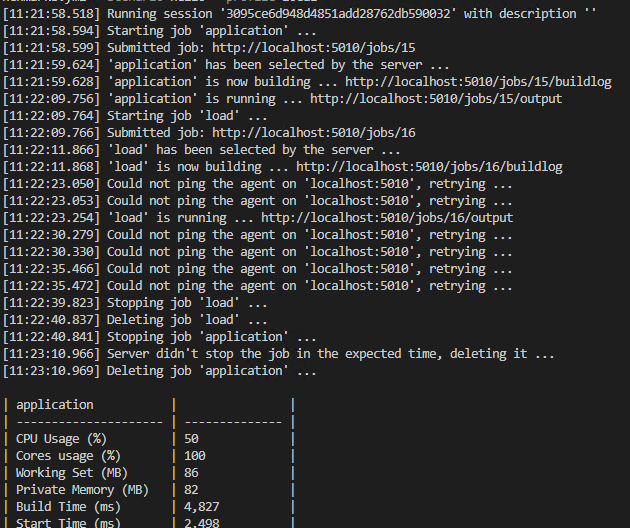 Stopping job seems to be abnormal · Issue #571 · dotnet/crank · GitHub