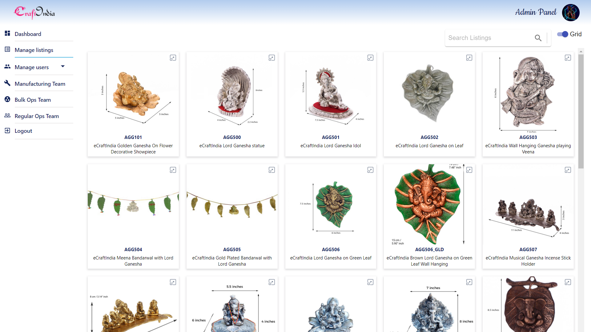 GitHub - Arin0402/EcraftIndia-Admin-Panel: A one stop web based solution for management and ...