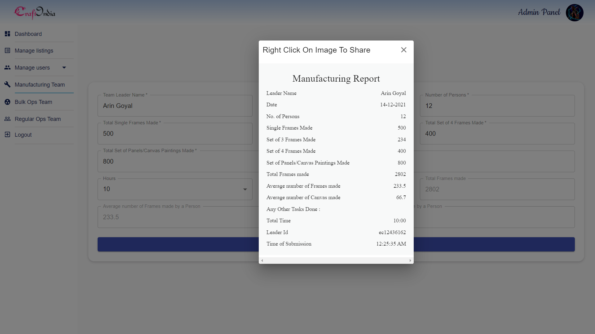 GitHub - Arin0402/EcraftIndia-Admin-Panel: A one stop web based solution for management and ...