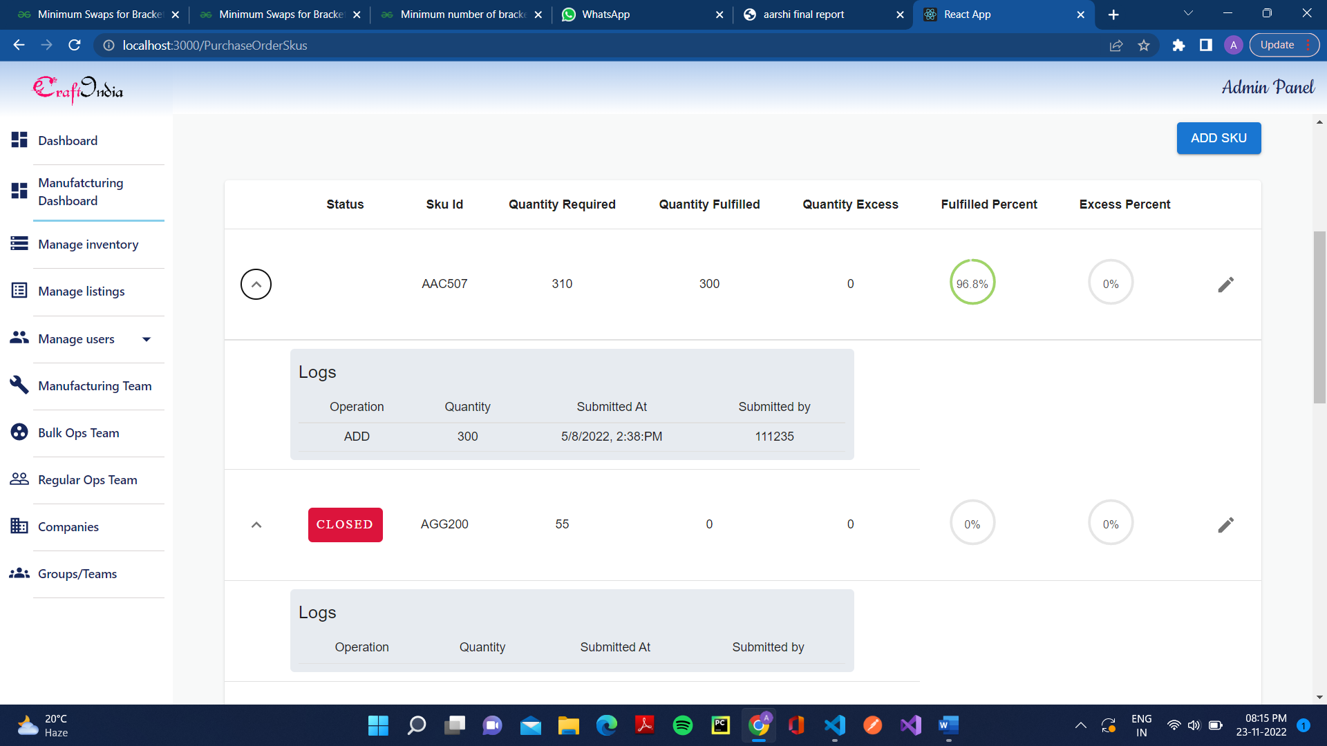 GitHub - Arin0402/EcraftIndia-Admin-Panel: A one stop web based ...