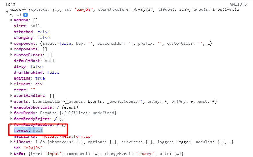 Formio Object Returns Null Value While Updating To Formio React · Issue 486 · Formio React