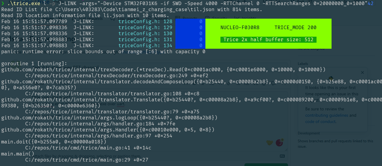 failed to start over RTT channel · Issue #382 · rokath/trice · GitHub