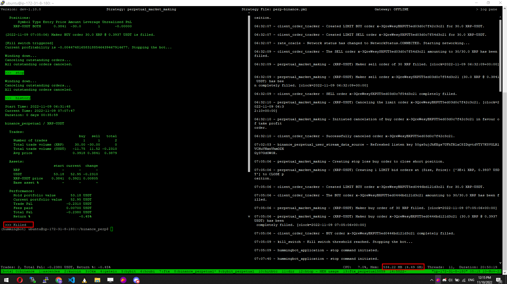 Binance perpetual - Memory leak happens after bot stopped · Issue #5556 · hummingbot/hummingbot ...