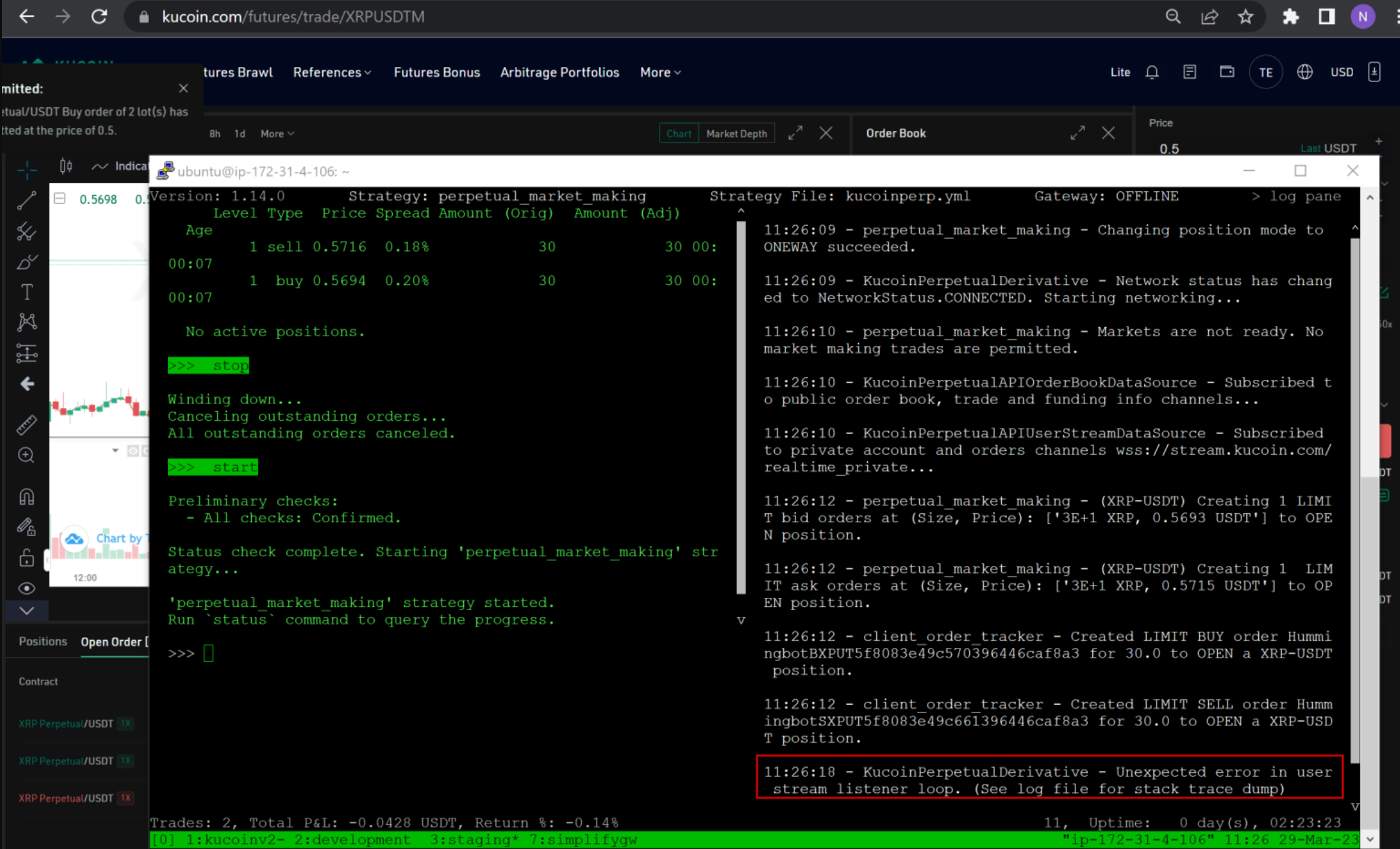 Kucoin perpetual - Client shows an error while you place order manually on exchange · Issue ...