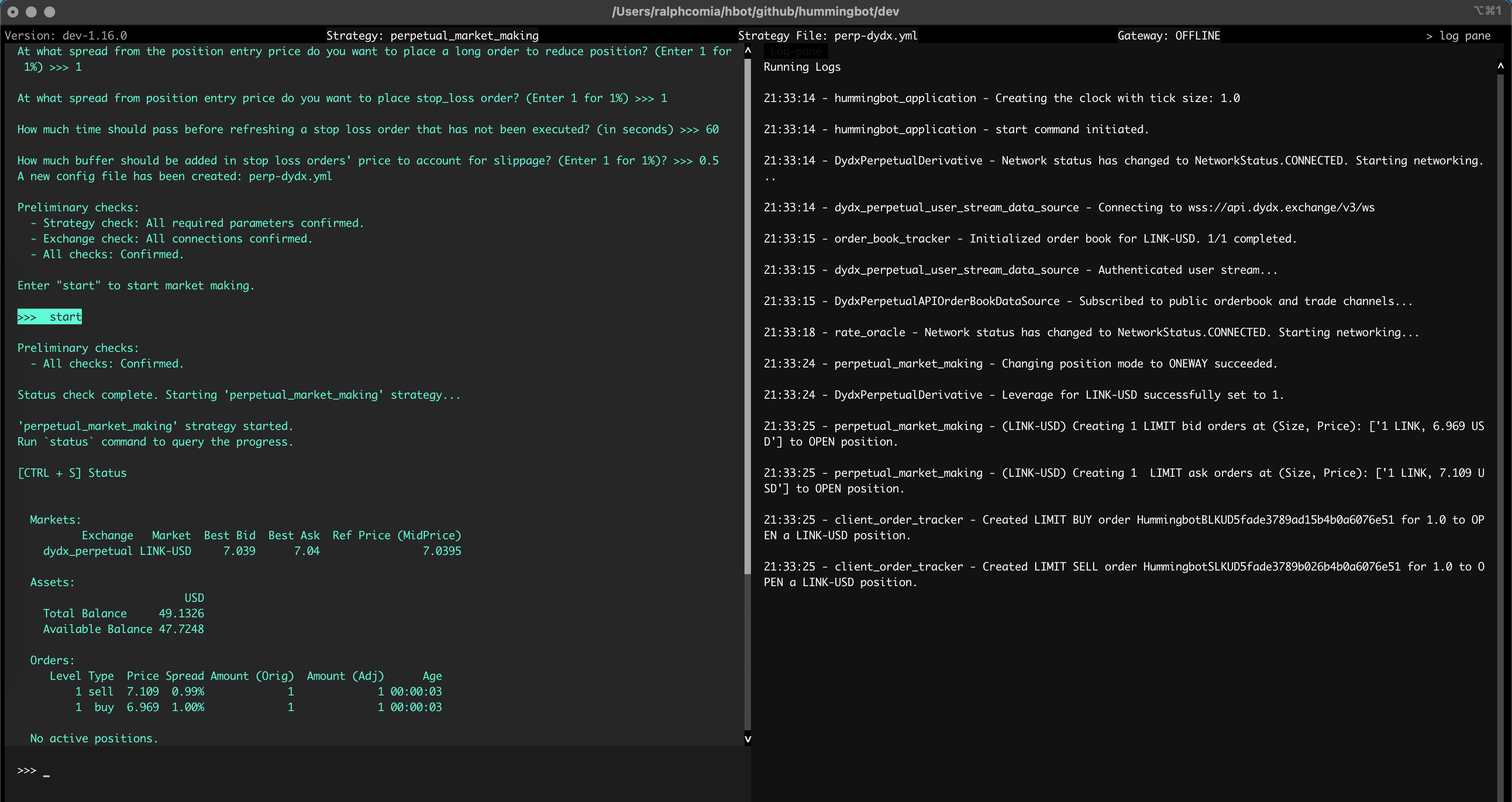 DYDX Perpetual - No module named `dydx3` · Issue #4447 · hummingbot/hummingbot · GitHub
