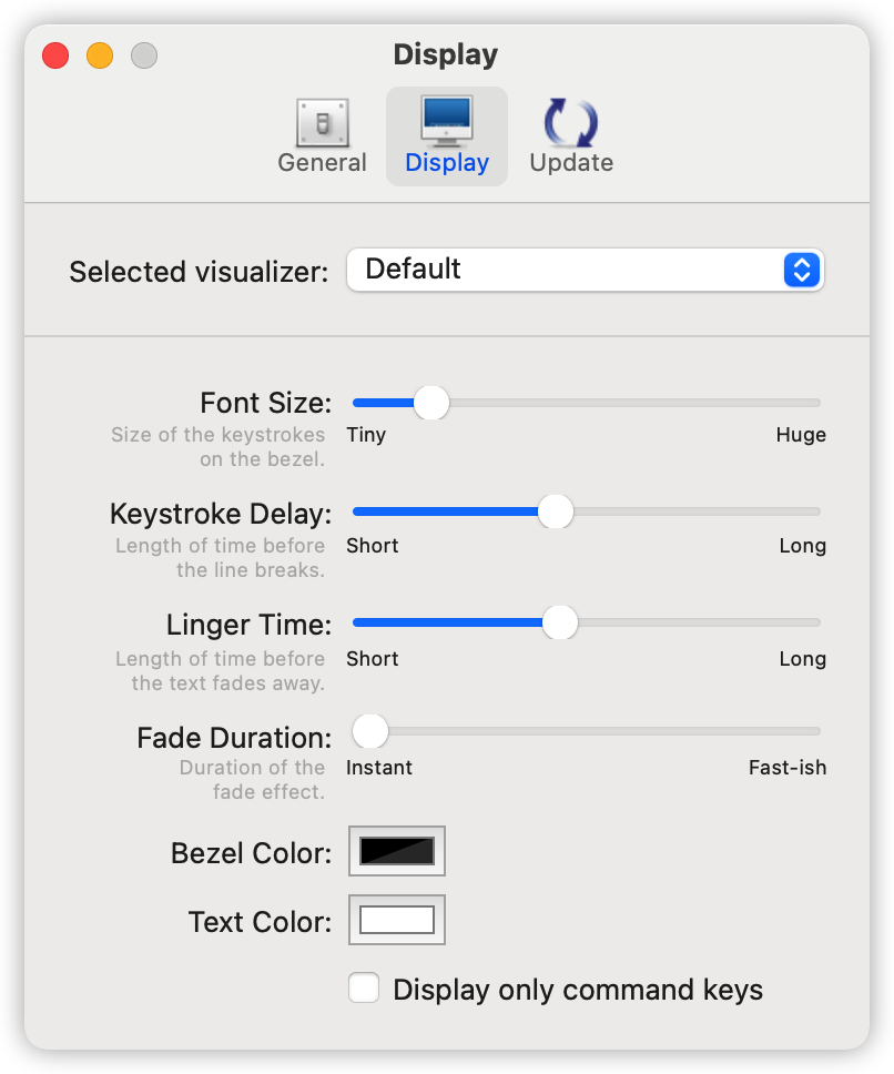 Is There Any Way To Reset The Setting Of Default Display · Issue 220 · Keycastr Keycastr · Github