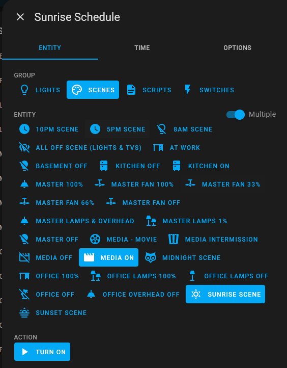 Multiple scenes called in one scheduled task fails · Issue #298 · nielsfaber/scheduler-component ...