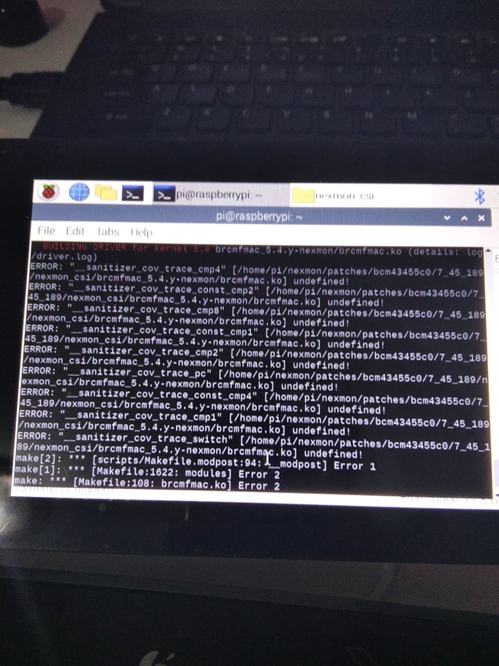 problem with install firmware, step 10 · Issue #212 · seemoo-lab/nexmon_csi · GitHub