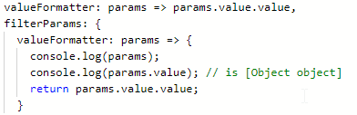 [FILTER] Nested object value does not get to the valueFormatter in filterParams · Issue #4526 ...